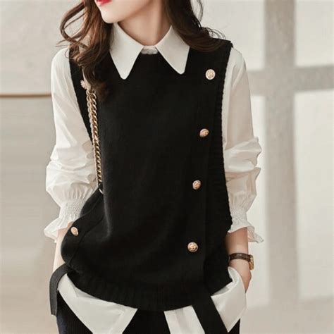 코디 니트 조끼