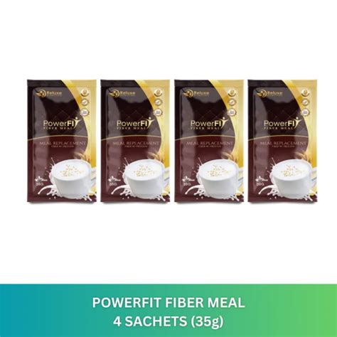 4 Sachet Power Fit Fiber Meal Meal Replacement With Fiber And Protein