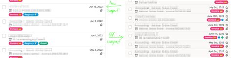 please bring back the old compact layout density make a new one or