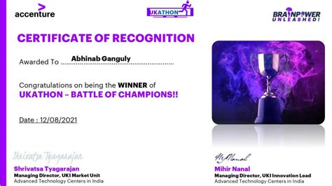Abhinab Ganguly On Linkedin Excited To Share That Our Team Has Won The Ukathon Battle Of