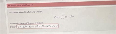 Solved Find The Derivative Of The Following Function Chegg