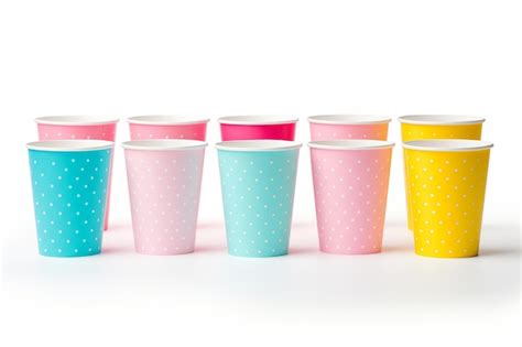 Premium Ai Image Party Cups Isolated Generative Ai