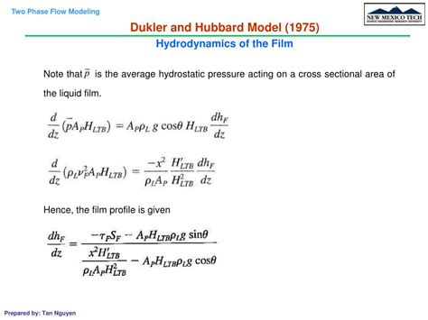PPT Two Phase Flow Modeling PE Chapter Slug Flow Modeling PowerPoint Presentation