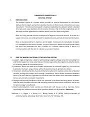 LAB EXERCISE SKELETAL SYSTEM Pdf LABORATORY EXERCISE NO SKELETAL SYSTEM I INTRODUCTION