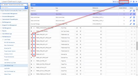 Cmic Field User Defined Logs Cmic Field User Defined Logs