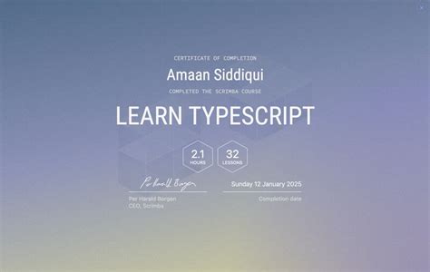 Amaan Siddiqui On Linkedin Scrimba Typescript Javascript