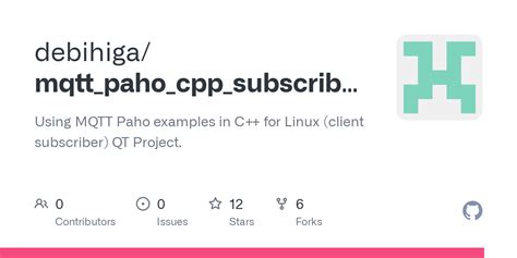 GitHub Debihiga Mqtt Paho Cpp Subscriber Using MQTT Paho Examples In C For Linux Client