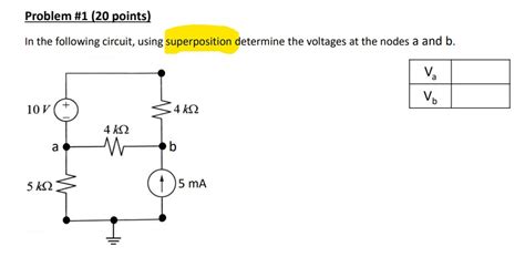 Solved In The Following Circuit Using Superposition Chegg