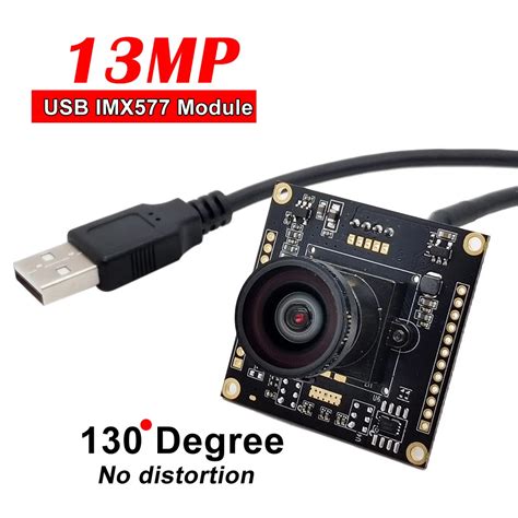 hd 4k no distortion 130 degree lens 13mp imx577 cmos high resolution usb2 0 camera module