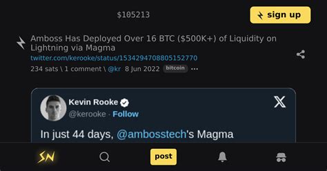 Amboss Has Deployed Over 16 Btc 500k Of Liquidity On Lightning Via