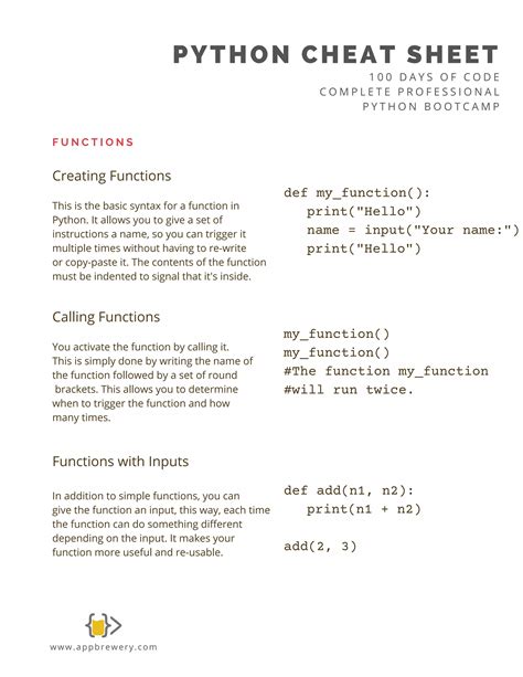 Pythonsyntaxcheatsheetbookletpdf