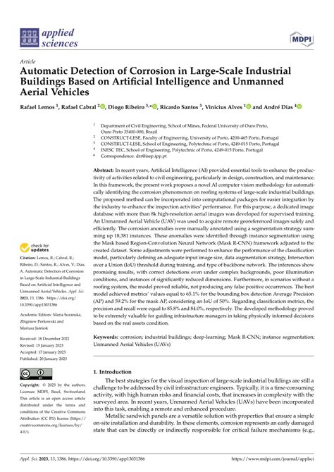 Pdf Automatic Detection Of Corrosion In Large Scale Industrial
