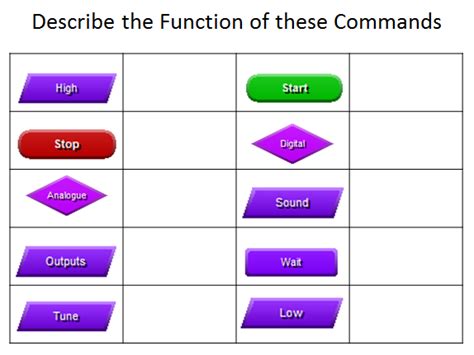 Microcontroller Genie Flow Chart Symbols Worksheet Teaching Resources