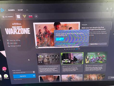 Cant Update Warzone On Battle Net R CODWarzone