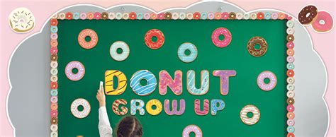 Donuts Bulletin Board Set Decorations Confetti Donuts Cutouts Doughnut Wall Decals