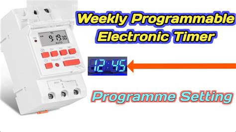 How To Programme Digital Timer Programmable Electronic Timer Switch Digital Timer