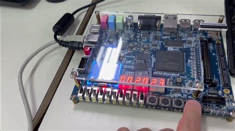 Embedded System Using Intel Fpga De10 Standard Board Youtube