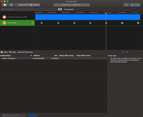 Swift Xcode 102 Detects Memory Leaks In A New Single View App