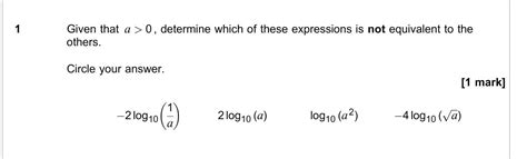 a level aqa maths pure 6 2 laws of logarithms given that a 0