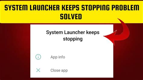 How To Solve System Launcher Keeps Stopping Problem Rsha26 Solutions Youtube