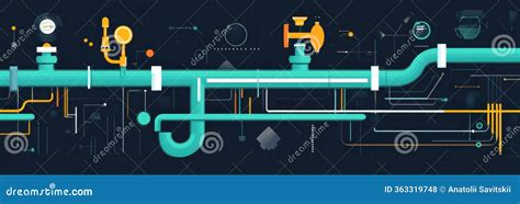 visual representation of gas pipeline infrastructure and flow dynamics