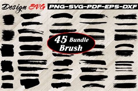 Brush Bundle Svg Brush Svg Vector Graphic By Design SVG Creative Fabrica