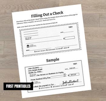 Filling Out A Check Personal Finance Life Skills Writing A Check Paying A Bill