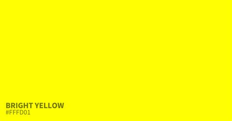 Bright Yellow Fffd01 Color Codes And Design Palettes
