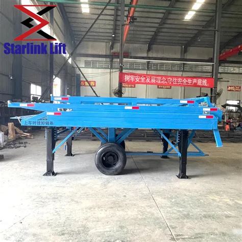 Container Loading 6ton Hydraulic Warehouse Mobile Yard Ramp Mobile