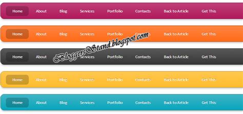 Beautiful Jquery LavaLamp CSS Navigation Menu Bar BloggersStand