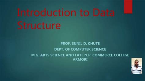 Introduction To Data Structure Pptx Databases Computer Software And Applications