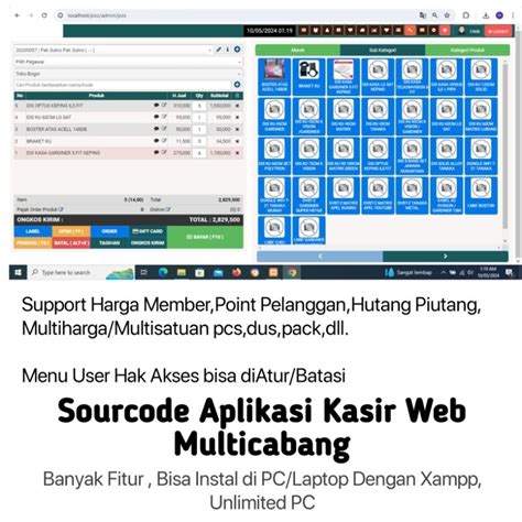 Jual Sourcode Program Kasir Web Multicabang Multi Harga Shopee Indonesia