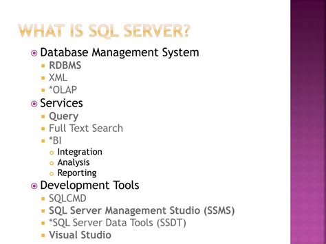 Ppt Introduction To Sql Server Powerpoint Presentation Free Download