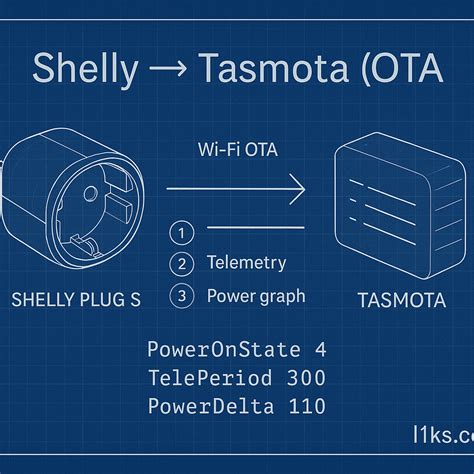 Convert Shelly Tasmota OTA And Tune It For Power Only Monitoring Shelly Plug S
