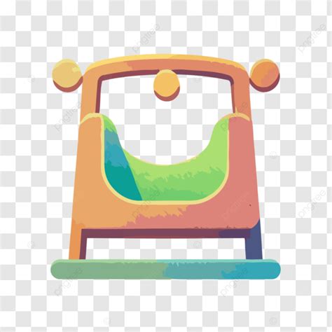 놀이를 위한 다채로운 아이콘 벡터 흰색 배경에 요람의 단순한 다채로운 아이콘 그림자 없음 작은 프레임 중앙 Png 일러스트 및 벡터 에 대한 무료 다운로드 Pngtree