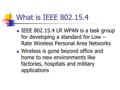ppt security considerations for ieee 802 15 4 networks powerpoint