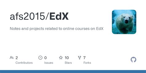 GitHub Afs EdX Notes And Projects Related To Online Courses On EdX