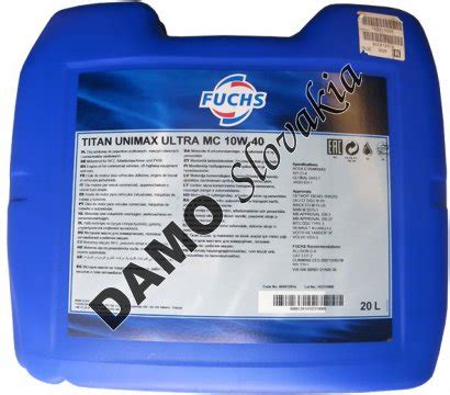 FUCHS TITAN UNIMAX ULTRA MC 10W-40 - 20l | Motorové oleje.sk