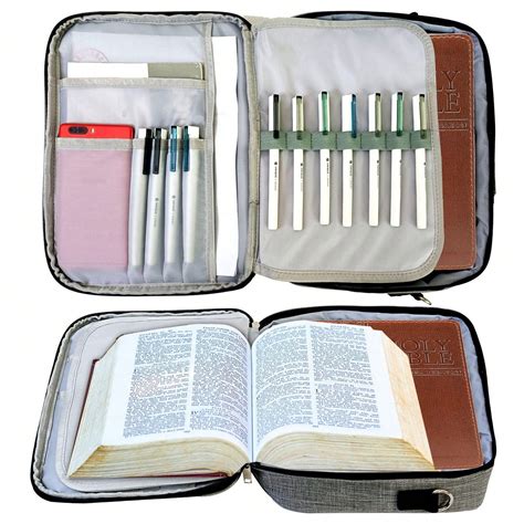 Large Bible Covers Bible Case With Durable Handle Bible Bag Journal