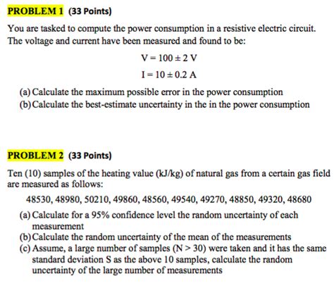 Solved You Are Tasked To Compute The Power Consumption In A Chegg Com