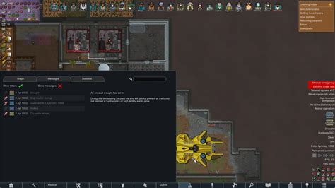 message history keeps getting deleted r rimworld