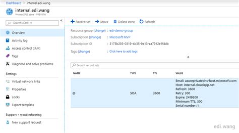 Create A Private Dns Server Without Vm On Microsoft Azure Edi Wang