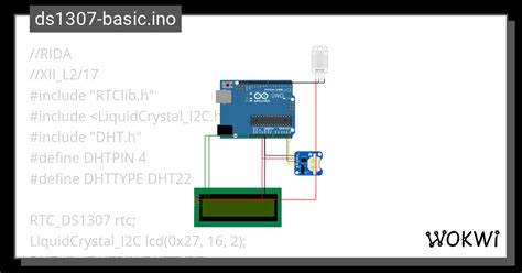 Ds1307 Basic Ino Copy Wokwi ESP32 STM32 Arduino Simulator