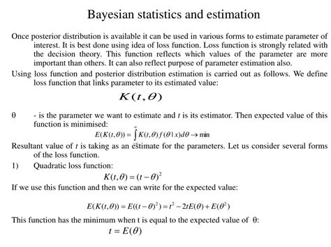 Ppt Bayesian Estimation Powerpoint Presentation Free Download Id