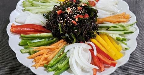 먹으면 건강해지는 치유음식 해초모둠 채소샐러드