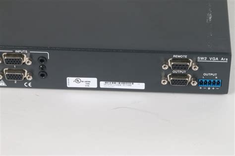 Extron Sw2 Vga Ars 2 Inputs 1 Output Audio Vga Stereo Audio Switchers Ntc Tech