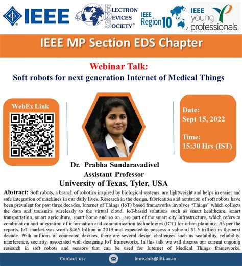 Ieee Chapters Iit Indore On Linkedin Technology Webinar University Robots Medical