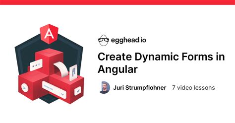 Online Course Create Dynamic Forms In Angular From Class Central