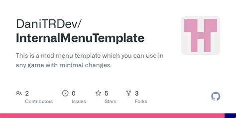 GitHub DaniTRDev InternalMenuTemplate This Is A Mod Menu Template Which You Can Use In Any