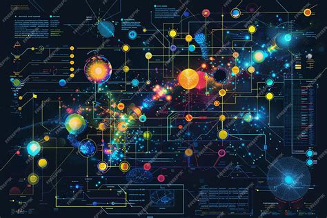 intricate flowchart of a quantum algorithm premium ai generated image